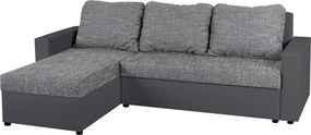 XXXLutz ROHOVÁ SEDAČKA, textil, kompozitní dřevo, šedá P & B - Sedací soupravy - 000044001604