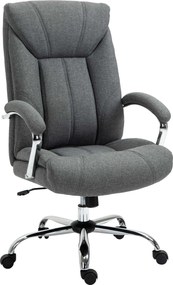 Vinsetto kancelářská židle s houpací funkcí - ergonomická židle s polstrovanými opěrkami a opěrkou hlavy, výškově nastavitelná, otočná židle s opěradl