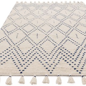 Tribeca Design Kusový koberec Livan Cream Blue Diamond Rozměry: 200x290 cm