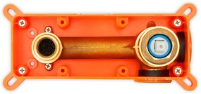 Podomítková umyvadlová baterie s instalačním boxem Rea Lungo zlatá