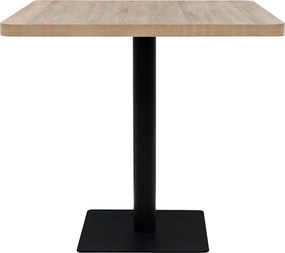Bistro stolek MDF a ocel čtvercový 80 x 80 x 75 cm 245614