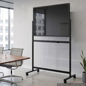 Magnetická bílá tabule ze skla, 888x583 mm VEVOR