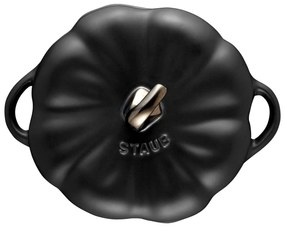 Staub Cocotte keramická zapékací miska ve tvaru dýně 12 cm/0,5 l, černá, 40508-548