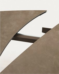 Rozkládací jídelní stůl s přídavnou deskou s keramickou deskou 100x130 cm Yodalia – Kave Home