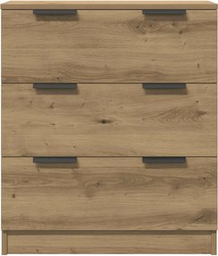 Příborníky 3 ks dub artisan 60x30x70 cm kompozitní dřevo 3329226