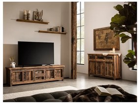 Massive home | TV stolek Sumatra 4 dveře - recyklované dřevo