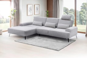 XXXLutz ROHOVÁ SEDAČKA, textil, světle šedá MID.YOU - Sedací soupravy - 000694007701