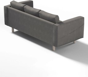 Potah na pohovku IKEA Norsborg 3-místná barva šedá látka pletený vzor