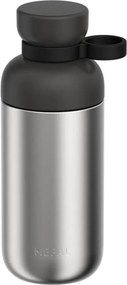 Černá/ve stříbrné barvě lahev z nerezové oceli 500 ml Vita – Mepal