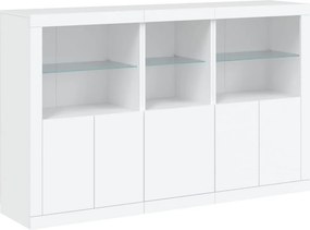 Příborník s LED osvětlením bílý 162 x 37 x 100 cm 3209142