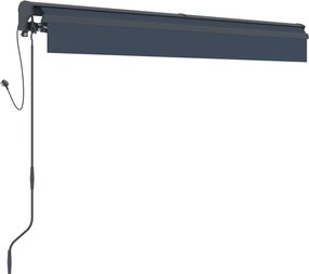 Elektrická markýza s LED osvětlením BestBerg BBSU-EL295CG / 295 x 250 cm / šedá