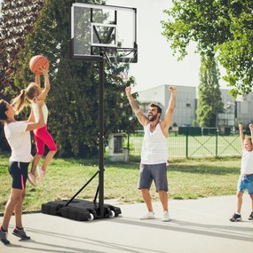 Costway Outdoorový basketbalový koš se stojanem a zátěžovou taškou