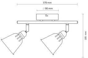 Bodové svítidlo FIONA 2xE14/8W/230V