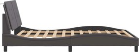 Rám postele bez matrace Zadar šedý 140x200 cm umělá kůže 3208187