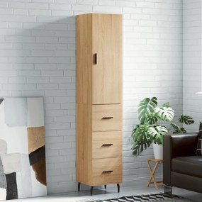 vidaXL Skříň highboard 34,5 x 34 x 180 cm kompozitní dřevo [3198868] Barva: dub sonoma