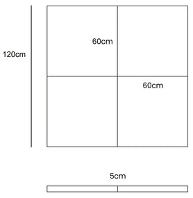 Hnědá dětská hrací podložka 120x120 cm – Meowbaby