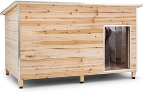 OneConcept Schloss Wuff, bouda pro psa, velikost L, 90 x 120 x 90 cm, izolovaná, závětří, dřevo