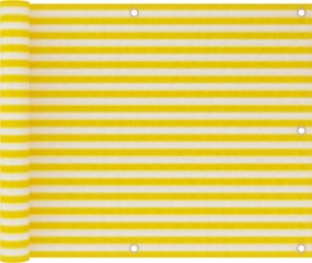vidaXL Balkónová zástěna 75 x 300 cm HDPE [310836] Barva: Žluto-bílá
