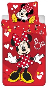 Dětské bavlněné povlečení Minnie Red heart