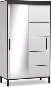 ADRK Furniture Posuvná skříň BELL-M 120 SW-BLM-120-W