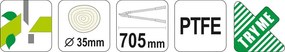 Yato Nůžky na větve 705mm (průměr 35mm)  šikmý střih