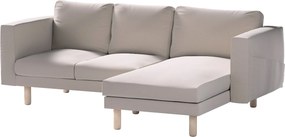 Potah na pohovku IKEA Norsborg 3-místná se šezlongem barva béžová látka sametová