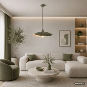 Rabalux BRIDGET závěsný lustr, zelená barva, průměr 47 cm