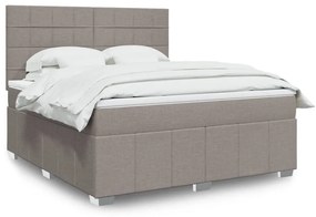 Box spring postel s matrací taupe 180x200 cm textil 3294051