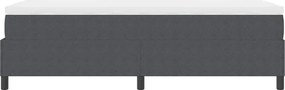 Postel s boxspringem Tmavě šedá a bílá 90 x 200 cm 3337443