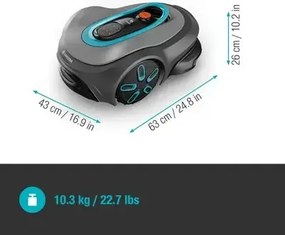 Gardena smart SILENO Max 1500 / Robotická sekačka / plocha až 1500 m2