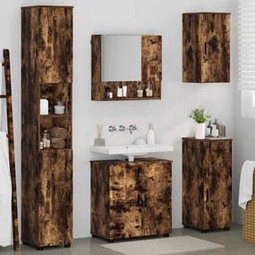 Sada koupelnového nábytku 5 ks Kouřový dub 61 x 35 x 64 cm 3392998