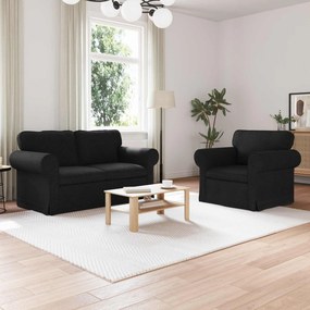 Set pohovek 2 ks Černá textil 3407488