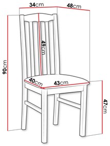 Čalouněná židle k jídelnímu stolu EDON 12 - dub sonoma / béžová