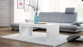 Konferenční stolek DEMO bílá/bílá lesk (120 x 60) cm