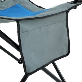 Kempingová židle FOTYN šedo-modrá