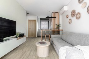 Tajima, Vinylová podlaha lepená Tajima Classic Ambiente 6620 světle šedá, 1219,2 x 177,8 mm