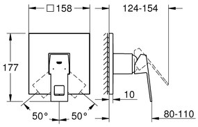 GROHE Eurocube - Páková sprchová baterie, chrom 24061000