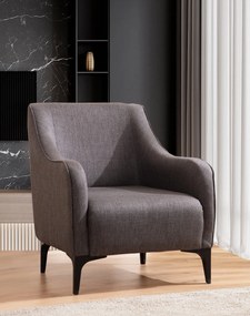 Atelier del Sofa Křeslo Belissimo - Dark Grey, Tmavá Šedá