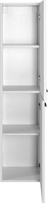 Aqualine Aqualine, ZOJA/KERAMIA FRESH skříňka vysoká 30x140x25cm, bílá, 51155