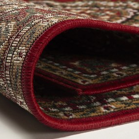 AKCIA: 390x100 cm Behúň na mieru TEHERAN T-102 red - obšitý zo všetkých strán, červená, chodba / predsieň, Alfa Carpets