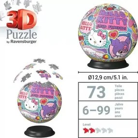 Ravensburger 3D Puzzle-Ball Disney: Hello Kitty / 72 dílků / od: 6 let