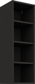 CREMONA cc | horní regál 30 G-90 OTW s policemi | VYSOKÝ | 30 cm | černá