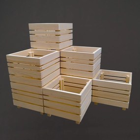 AMADEA Dřevěný designový obal s květináčem, 33,6x33,6x28cm