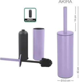 Spirella AKIRA WC štětka matná levandulová / ocel