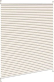 Plisovaná roleta 100 x 150 cm krémová 240643