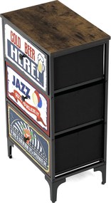 Retro komoda LUNARA - old wood / MDF