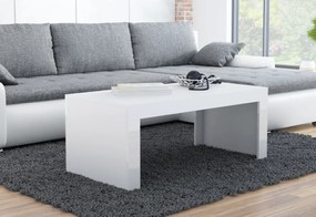 Konferenční stolek TESS, 120x50x59,6, bílá/bílá lesk