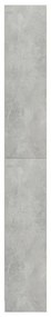 Petromila 5patrová knihovna betonově šedá 80 x 24 x 175 cm dřevotříska