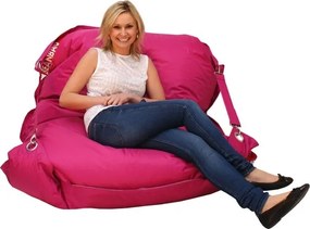 BeanBag Sedací pytel 189x140 comfort s popruhy pink