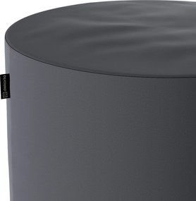 Sedák Barrel- válec pevný barva šedá látka lesklé, sametová